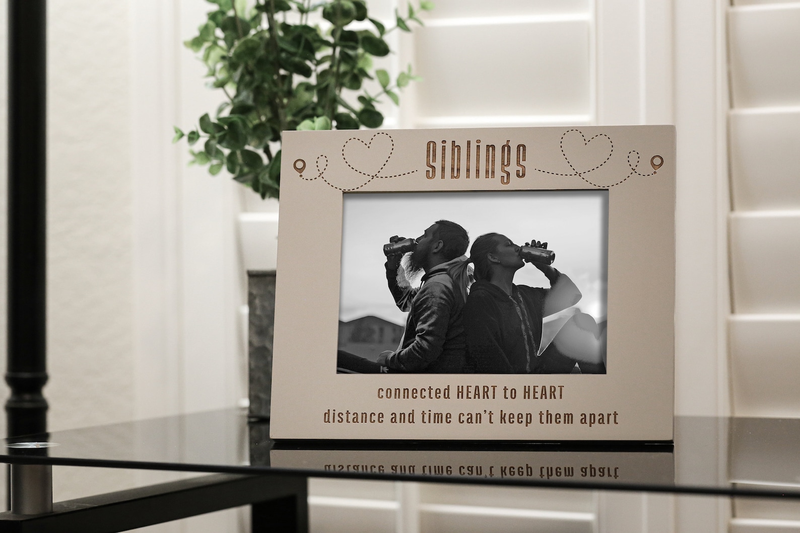 Siblings or Sisters Picture Frame, Long Distance Family or Friendship ...