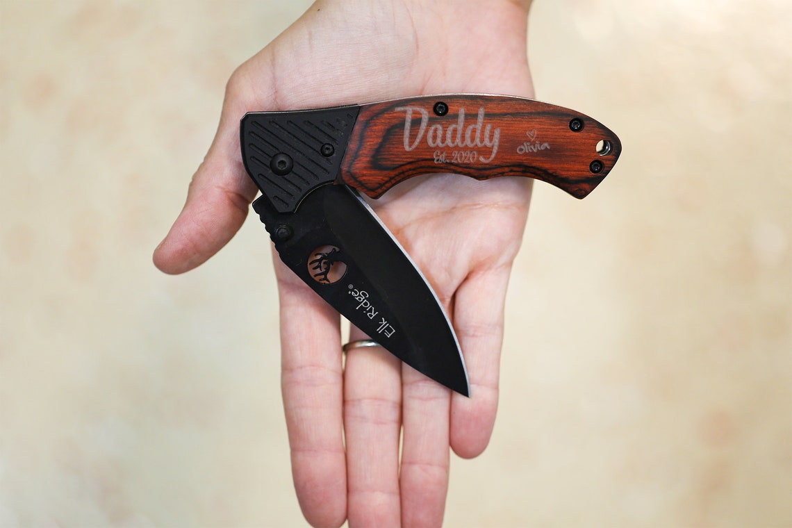 Dad Pocket Knife Gift Personalized Father's Day Gift for - Etsy