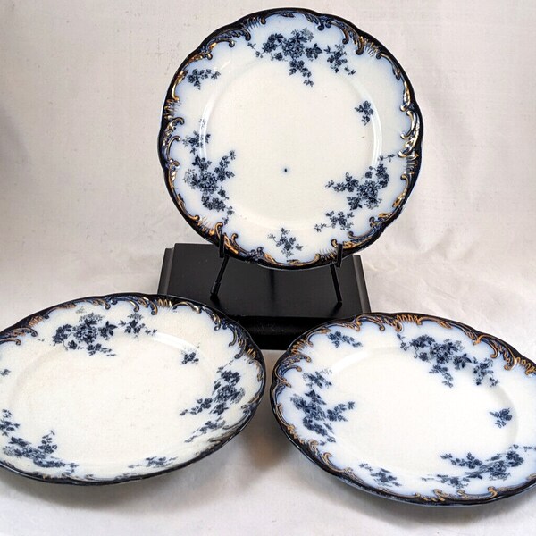 Flow Blue With Gold Plates - Etsy