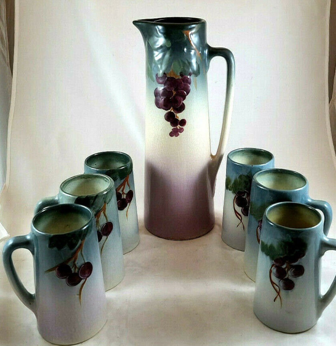 Antique Weller Pottery ETNA 14. EWER /PITCHER & - Etsy