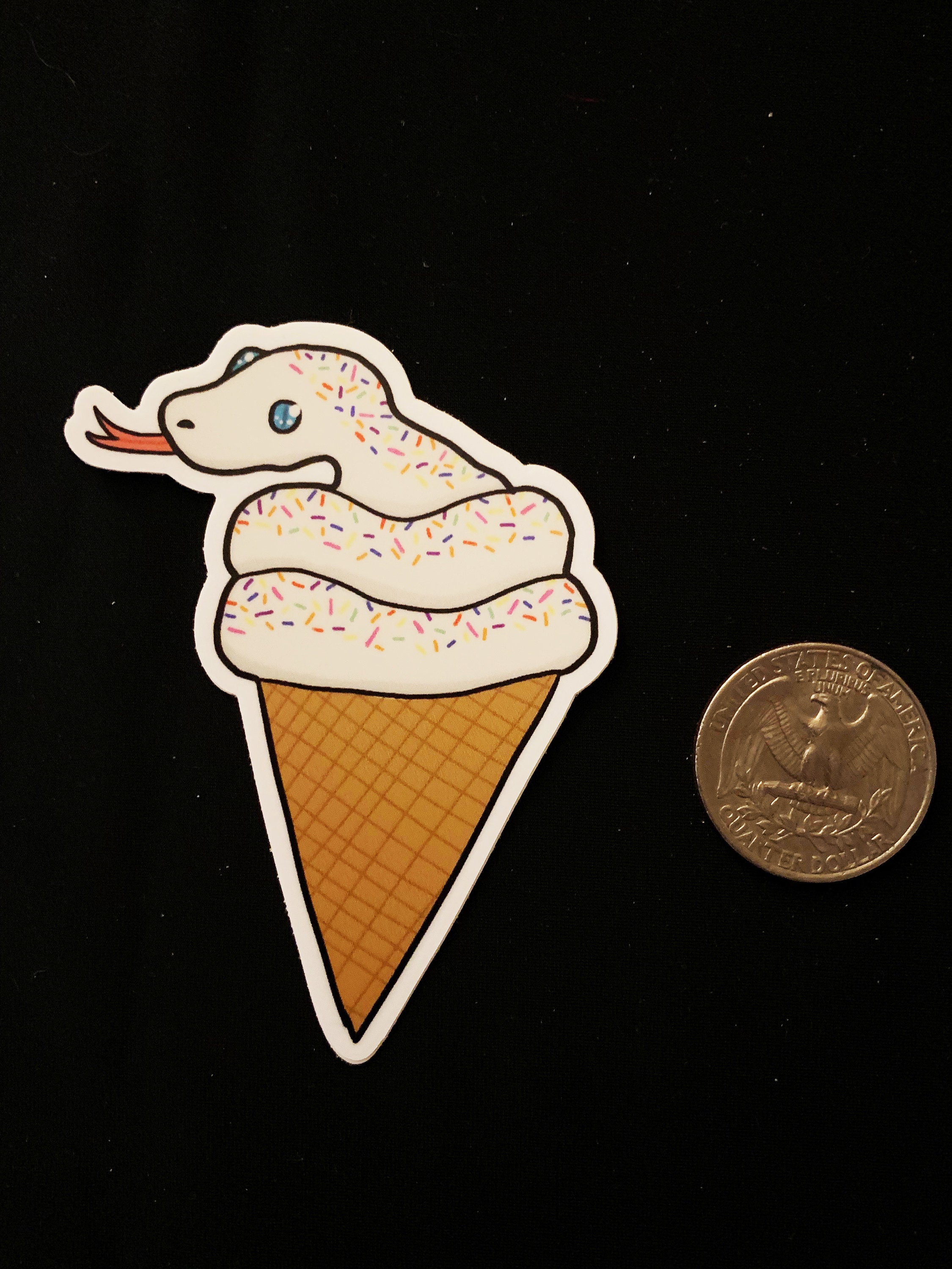 Ice Cream Sprinkle Ball Python Sticker Matte Vinyl Die-cut - Etsy