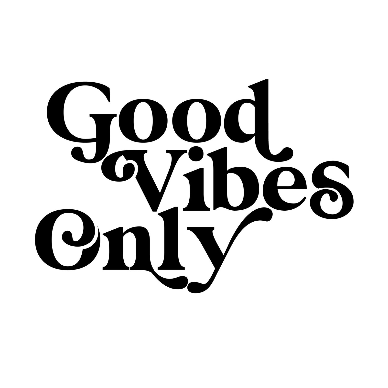 Good Vibes Only SVG, Retro Wavy Text SVG, Happy Face, Hippie SVG ...