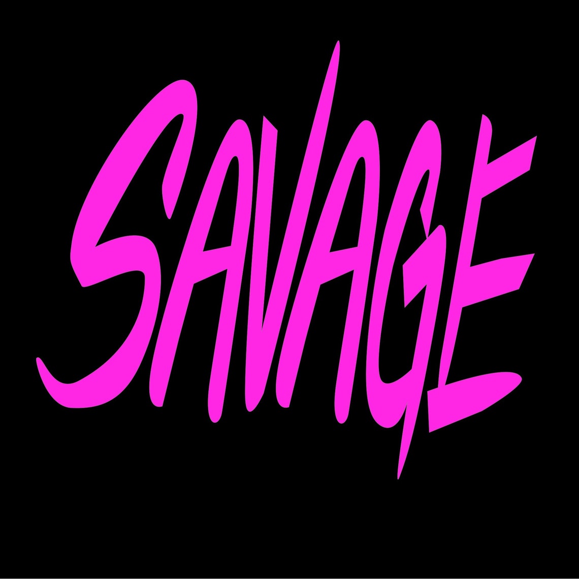 Savage SVG PNG File - Etsy