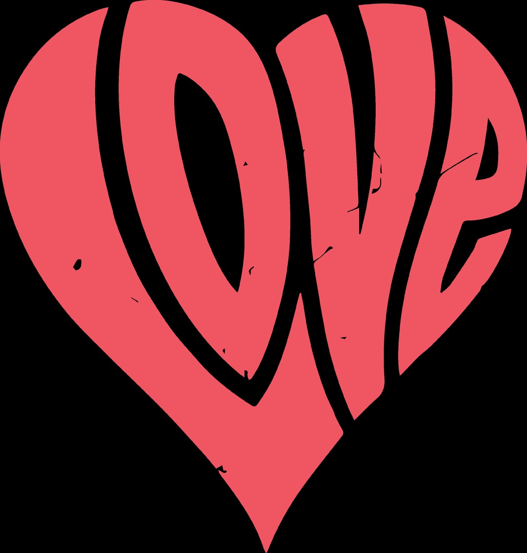Retro Love Heart Svg, Love Svg, Retro Love Heart Png, Retro Heart, Love ...