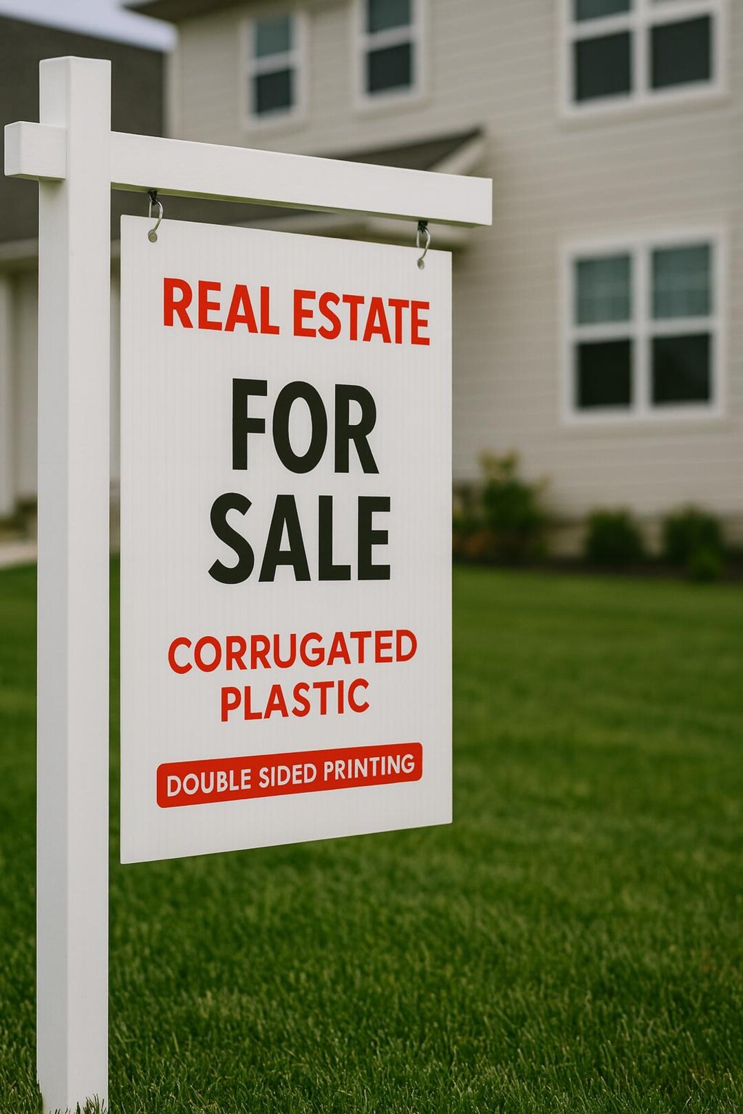 Custom Corrugated Plastic Yard Sign – Double-sided Printing | Real ...