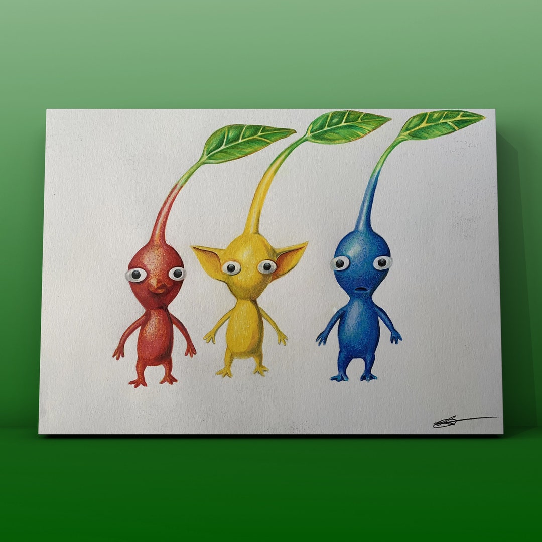 Pikmin - Nintendo - Hand Drawn Art Artwork Drawing Picture ...