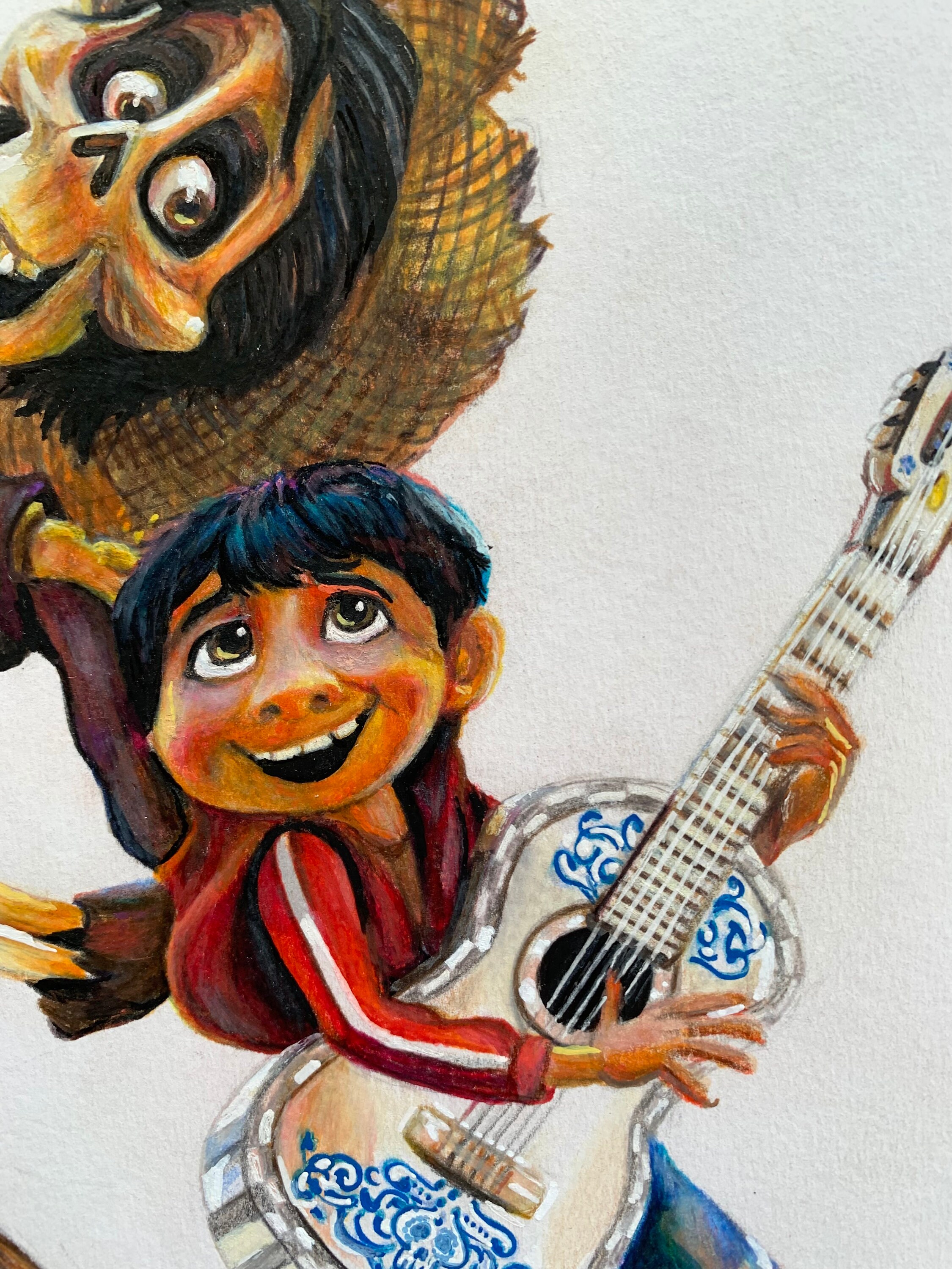Miguel and Hector Disney's Coco Hand Drawn Art Artwork Drawing Picture ...