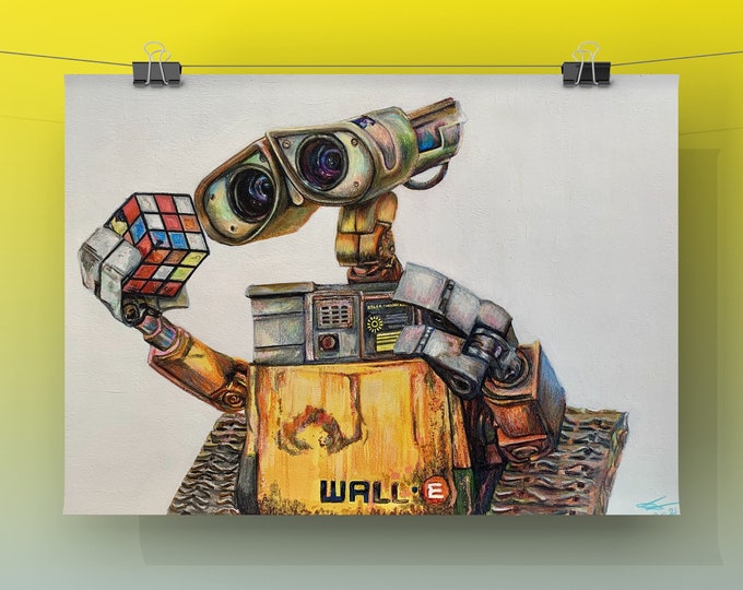 Wall-e - Disney - Hand Drawn Art Artwork Drawing Picture - Polychromos ...