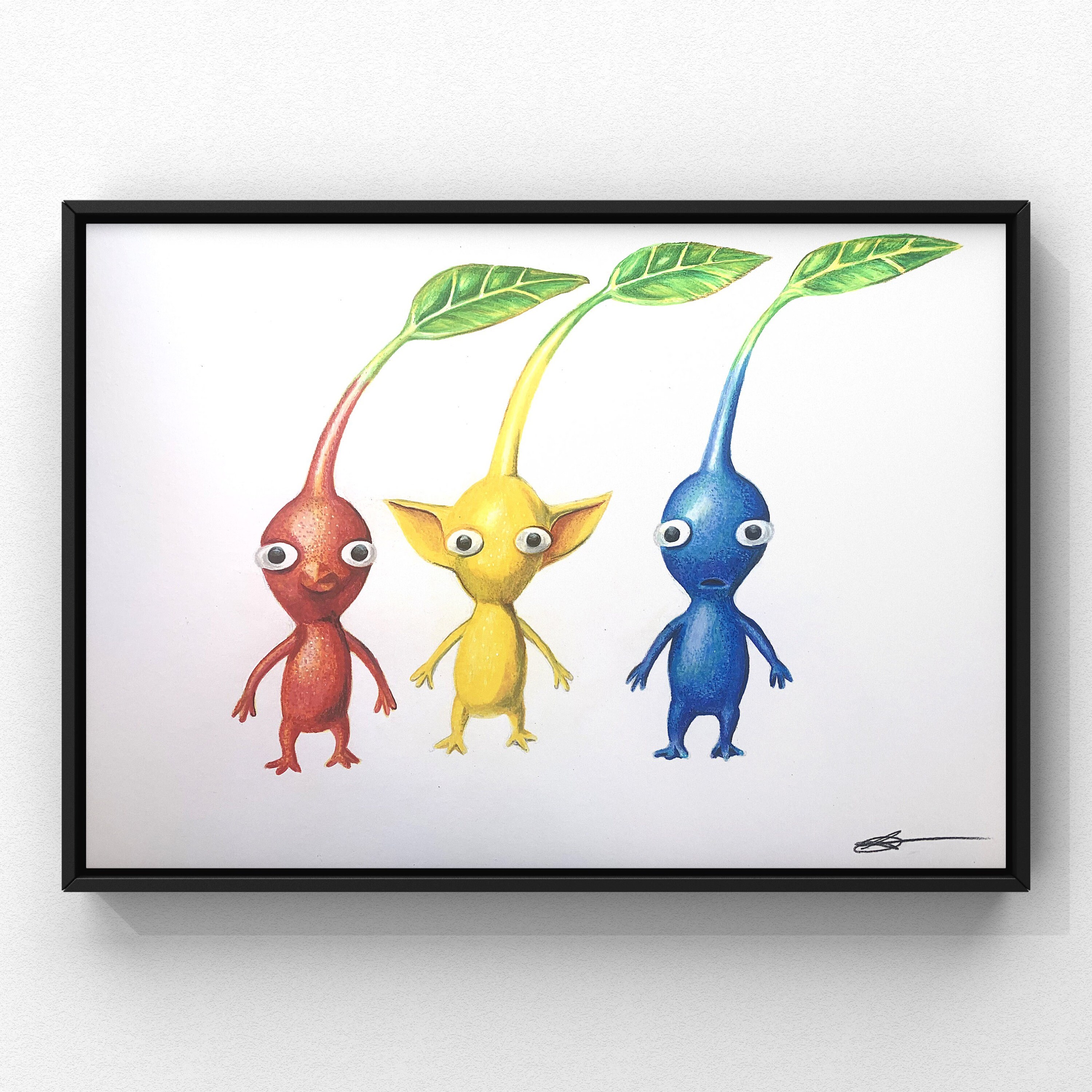 Pikmin Nintendo Hand Drawn Art Artwork Drawing Picture - Etsy