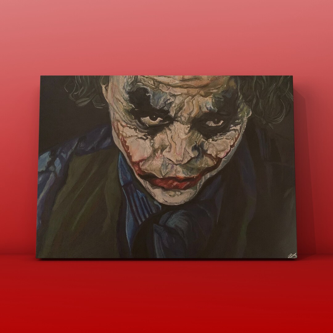 The Joker DC Comics Heath Ledger Hand Drawn Art Artwork Drawing Picture ...