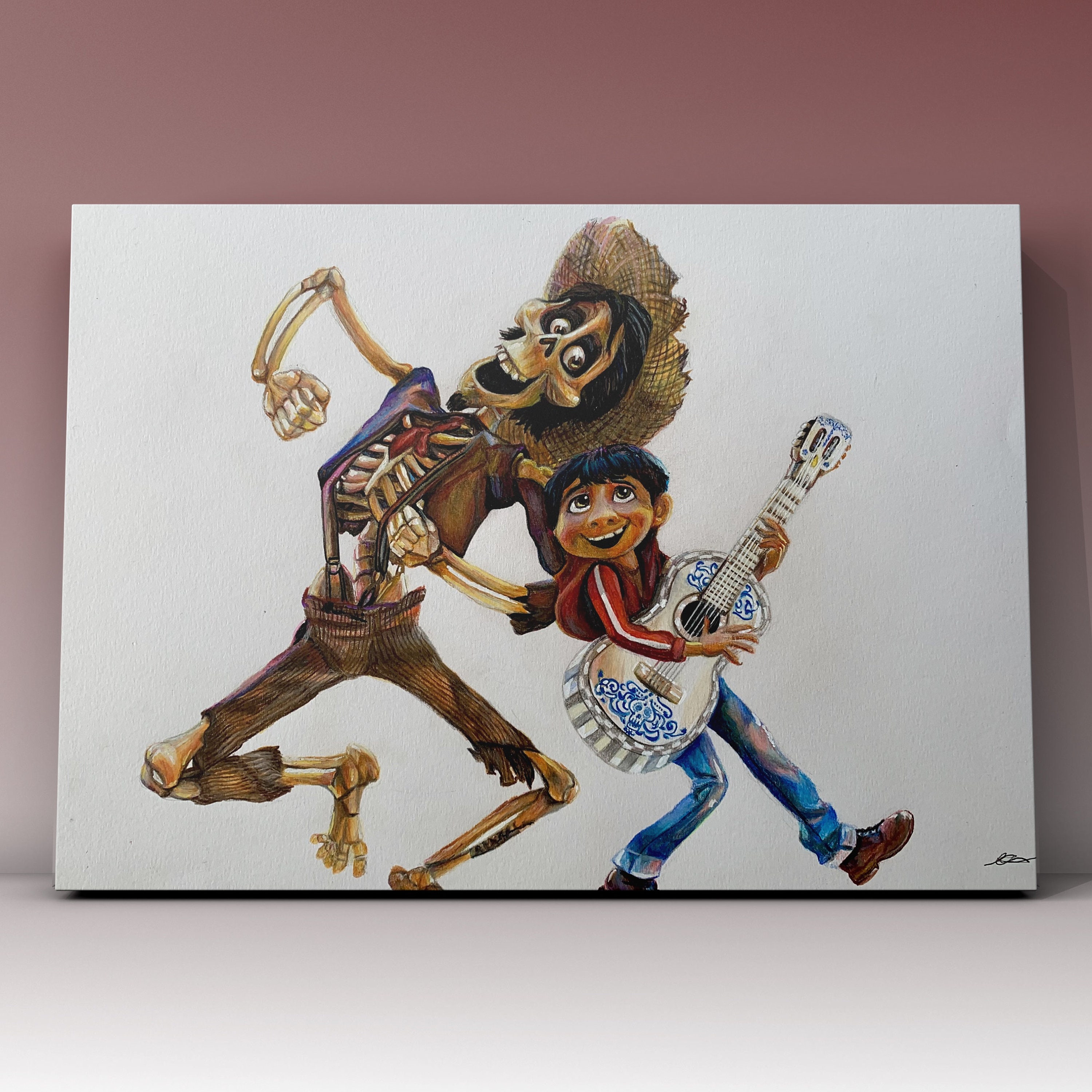 Miguel and Hector - Disney's Coco- Hand Drawn Art Artwork Drawing ...