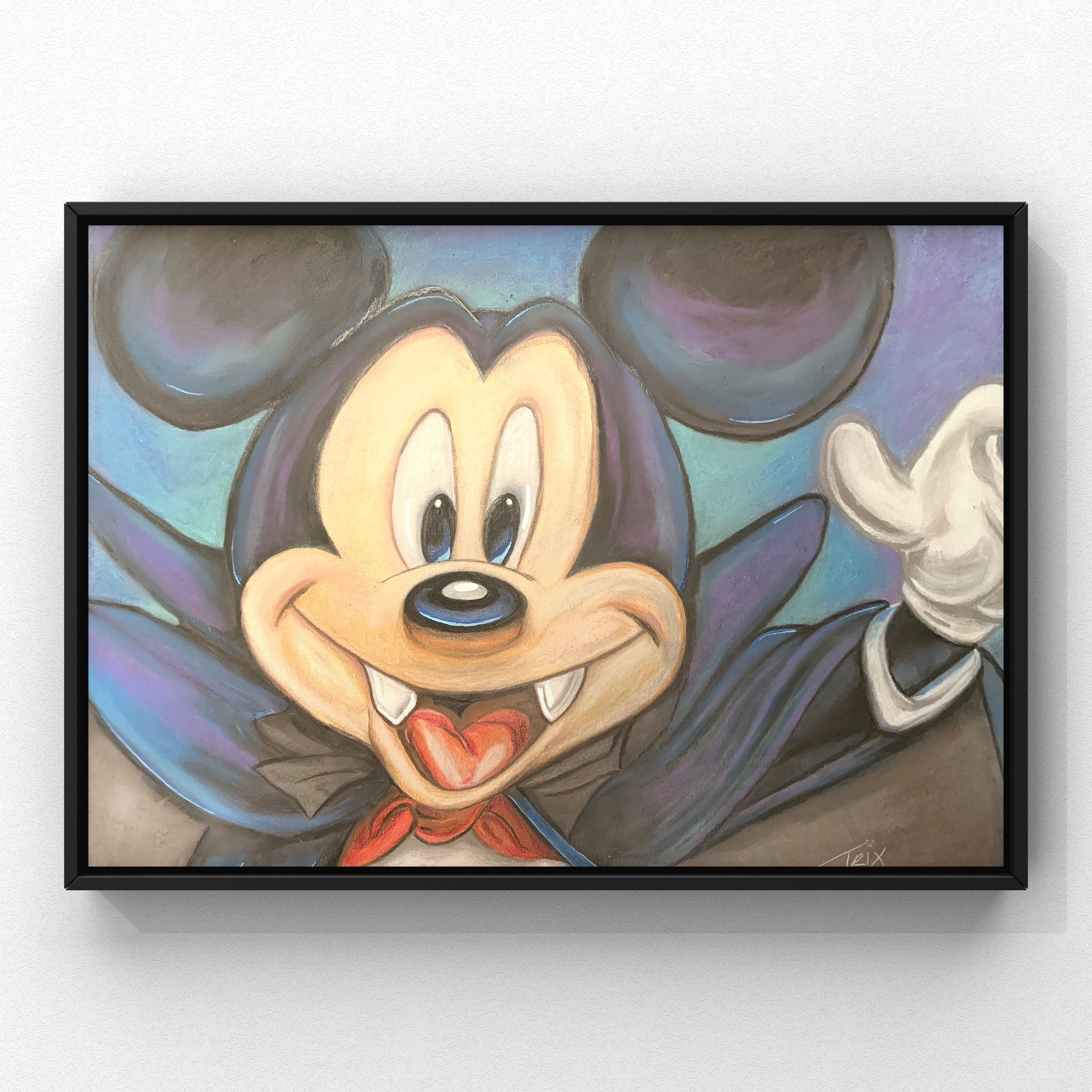 Disney Mickey Mouse Dracula Pastel, Polychromos, Posca and Copic ...