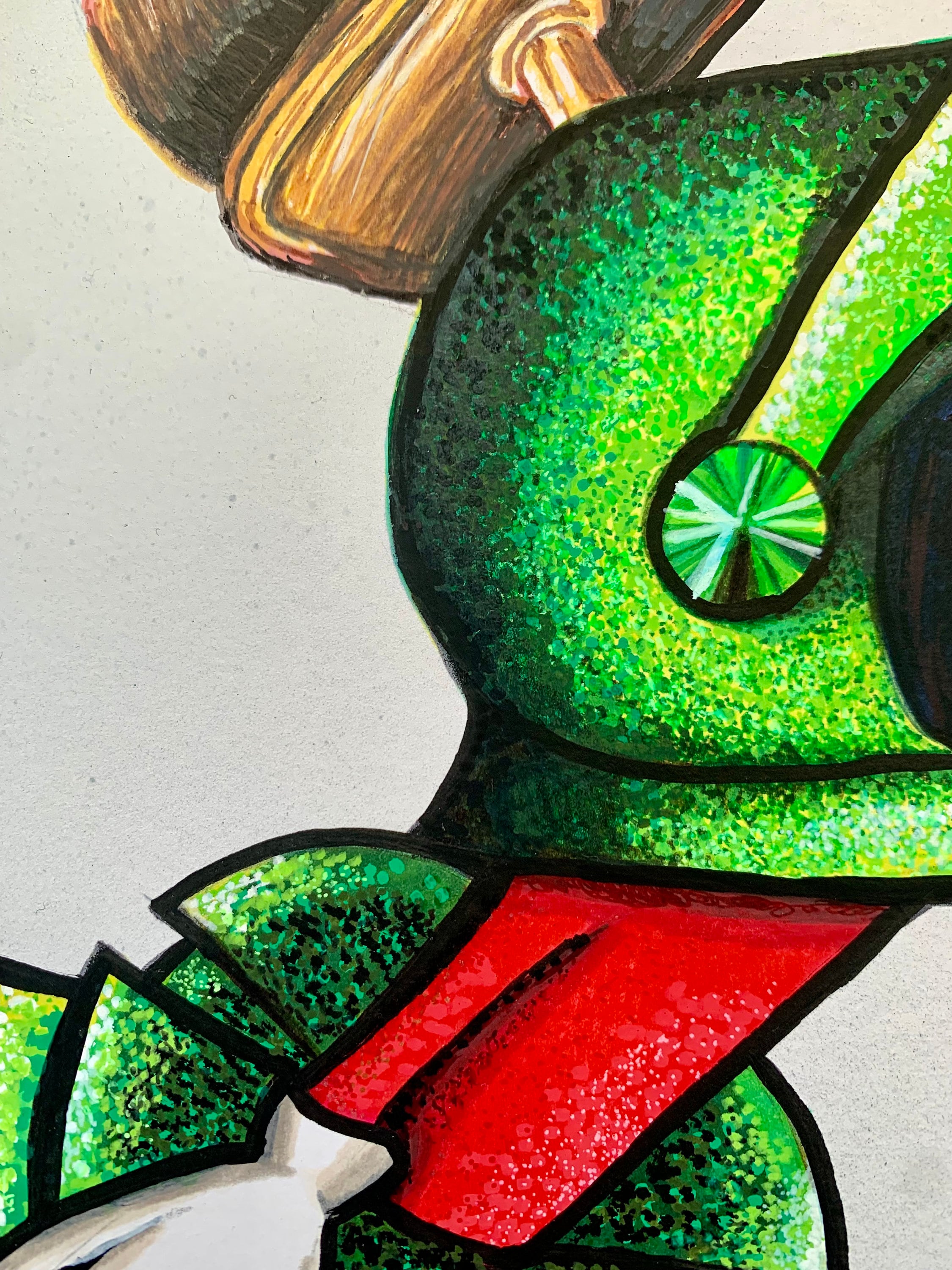 Marvin the Martian Art – Hand-drawn Warner Bros Character (A3) - Etsy