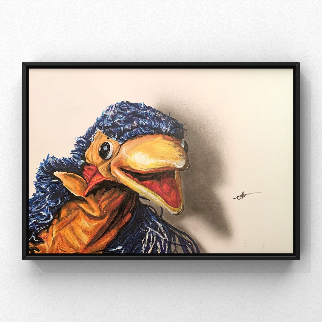 Emu Rod Hull Hand Drawn Art Artwork Drawing Picture - Etsy