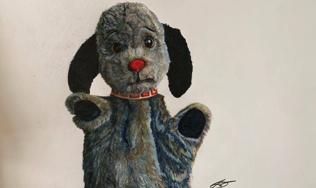 Sweep the Sooty Show Hand Drawn Art Artwork Drawing Picture Polychromos ...