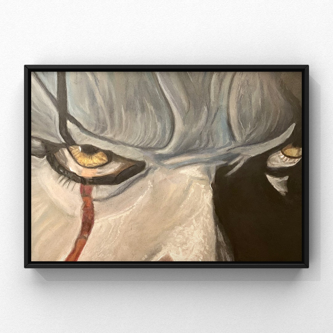 Pennywise Stephen King's IT Pastel on Paper. Original Artwork, Not a ...