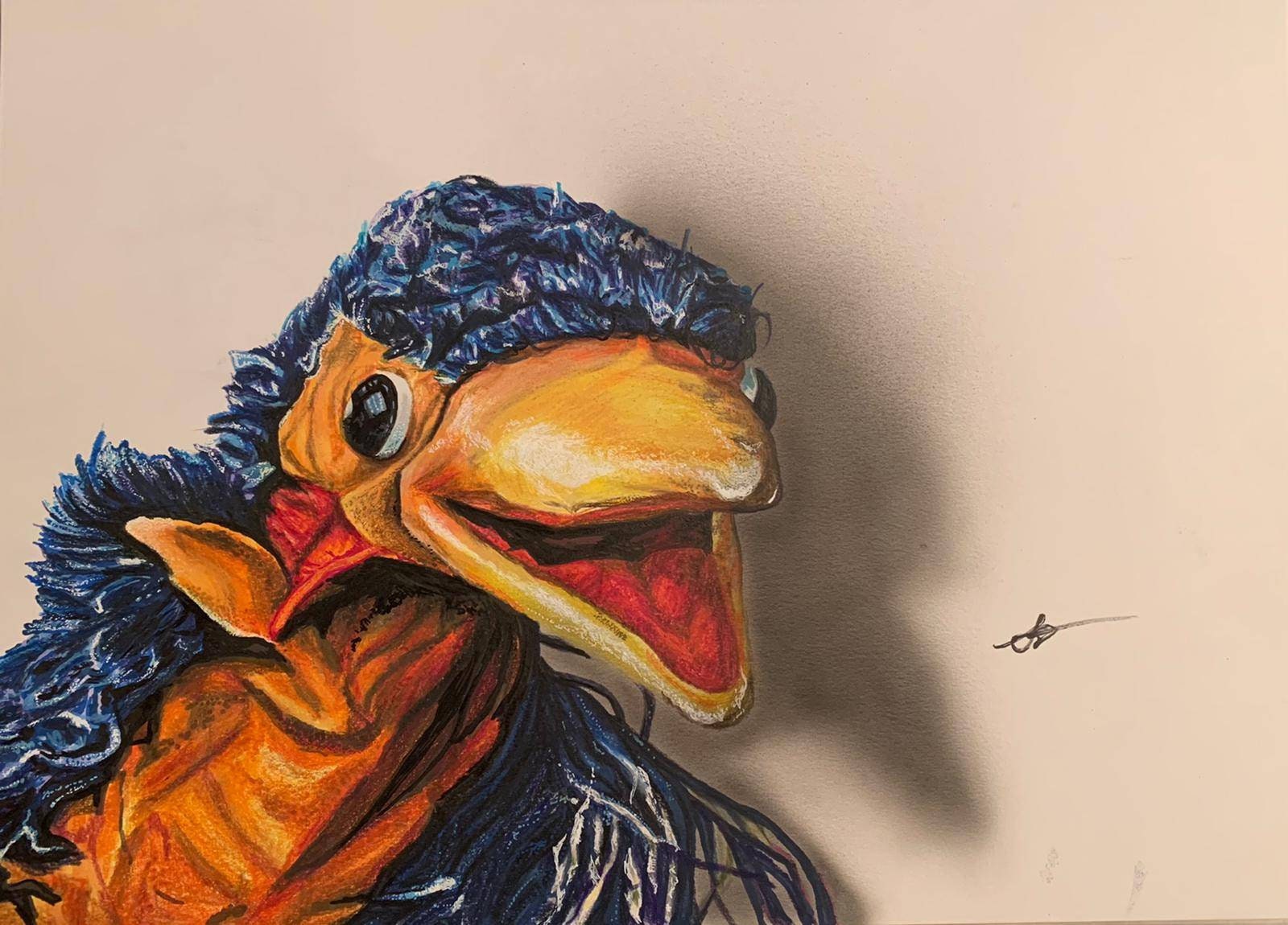 Emu Rod Hull Hand Drawn Art Artwork Drawing Picture - Etsy