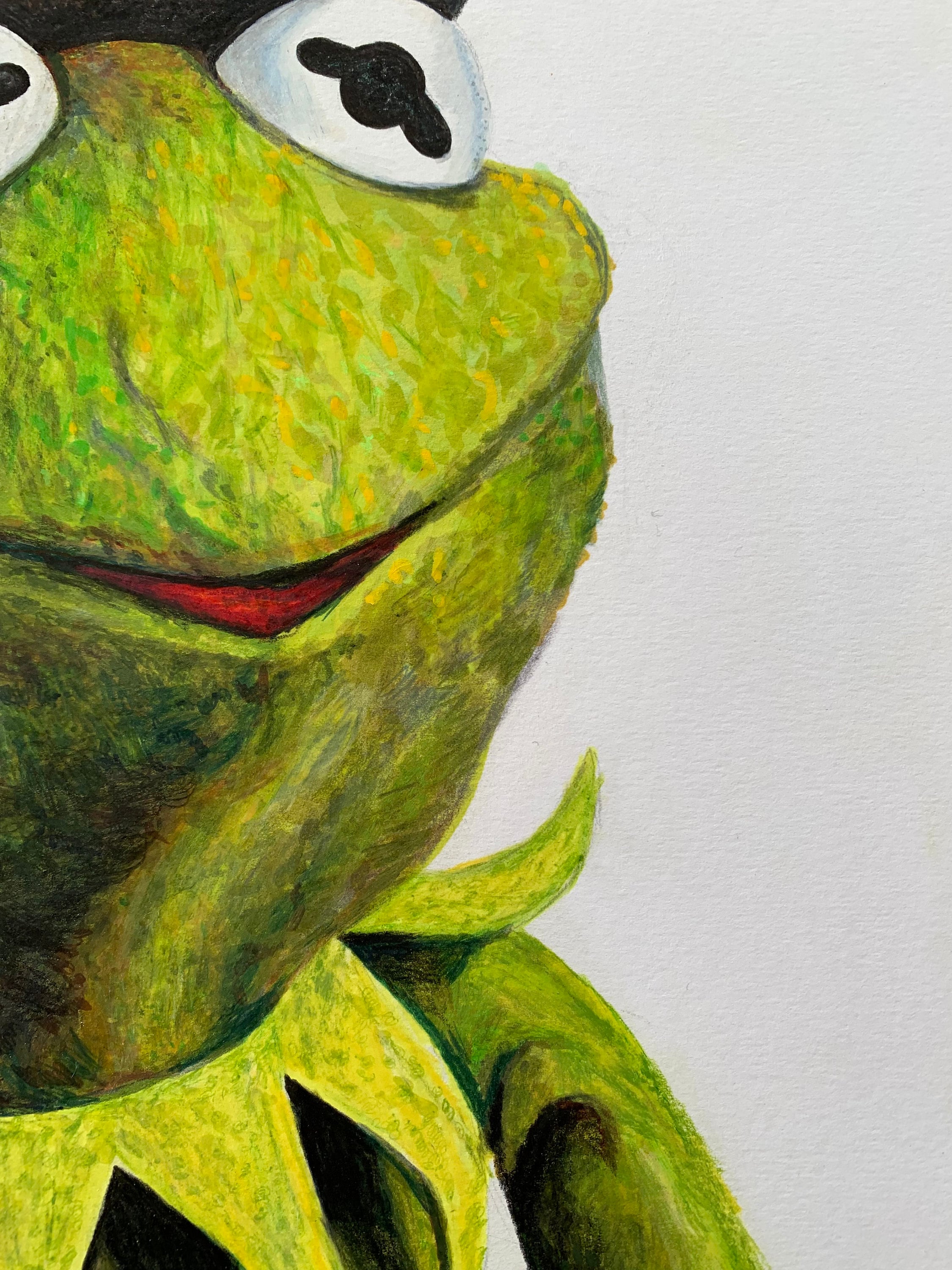 Kermit the Frog - the Muppets - Hand Drawn Art Artwork Drawing Picture ...