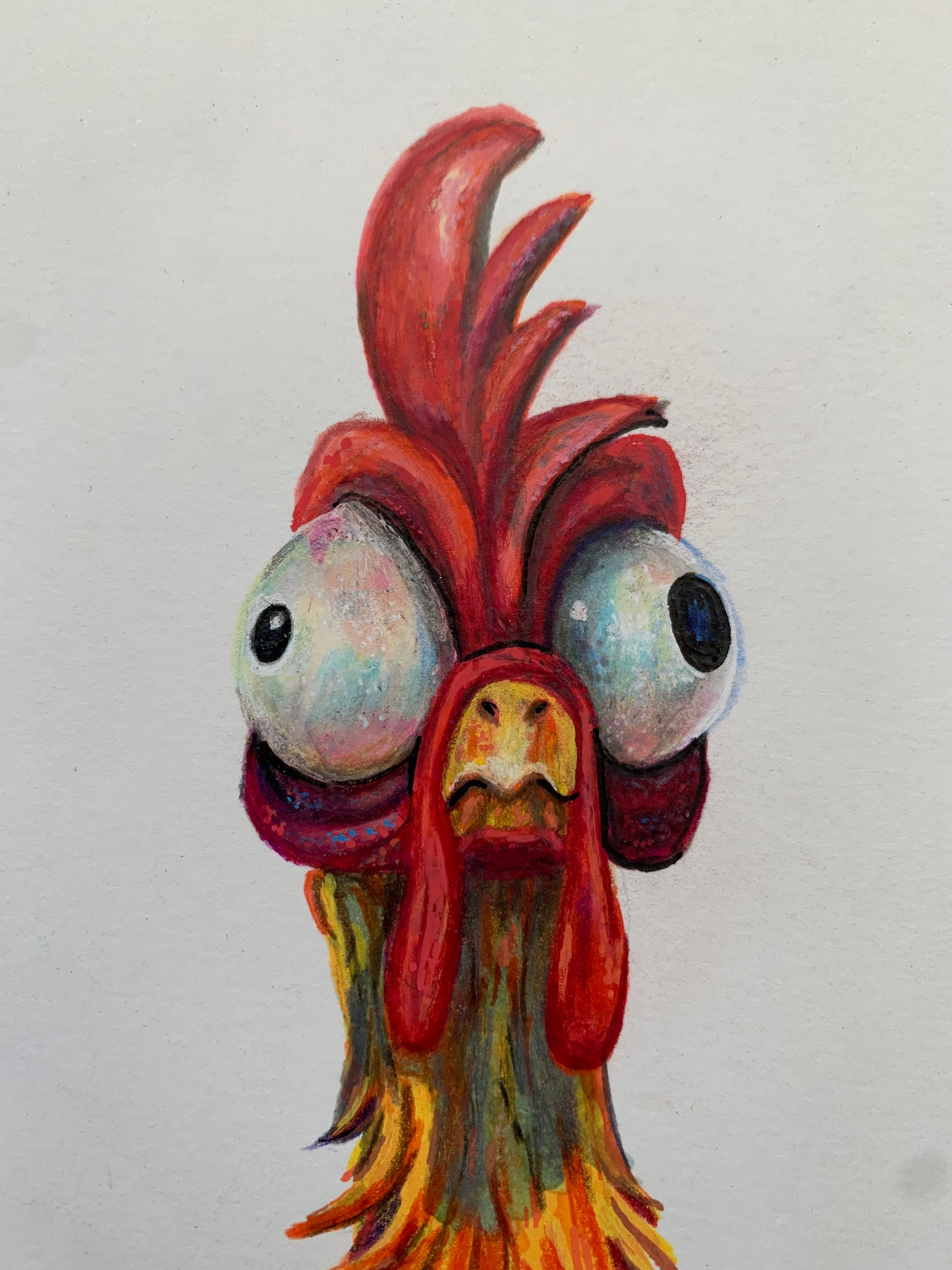 Heihei - Disney Moana - Hand Drawn Art Artwork Drawing Picture ...
