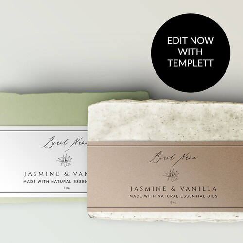 Craft Soap Template Handmade Soap Label Template Editable - Etsy