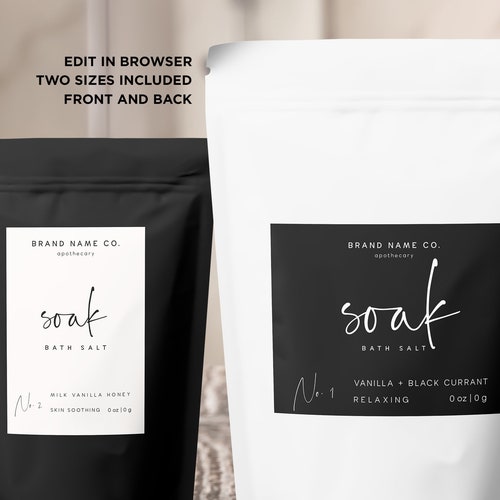 Tea Labels Printable Custom Tea Packaging Personalized Tea | Etsy