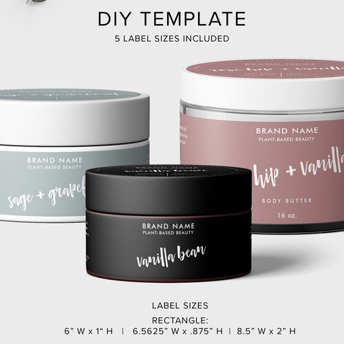 Editable Product Label Customizable DIY Label - Etsy Editable Product Label Customizable DIY Label - Etsy
