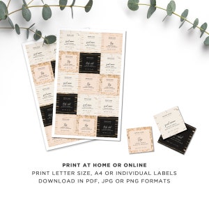 Editable Spray Bottle Label Template 2x2 DIY Square Label for - Etsy