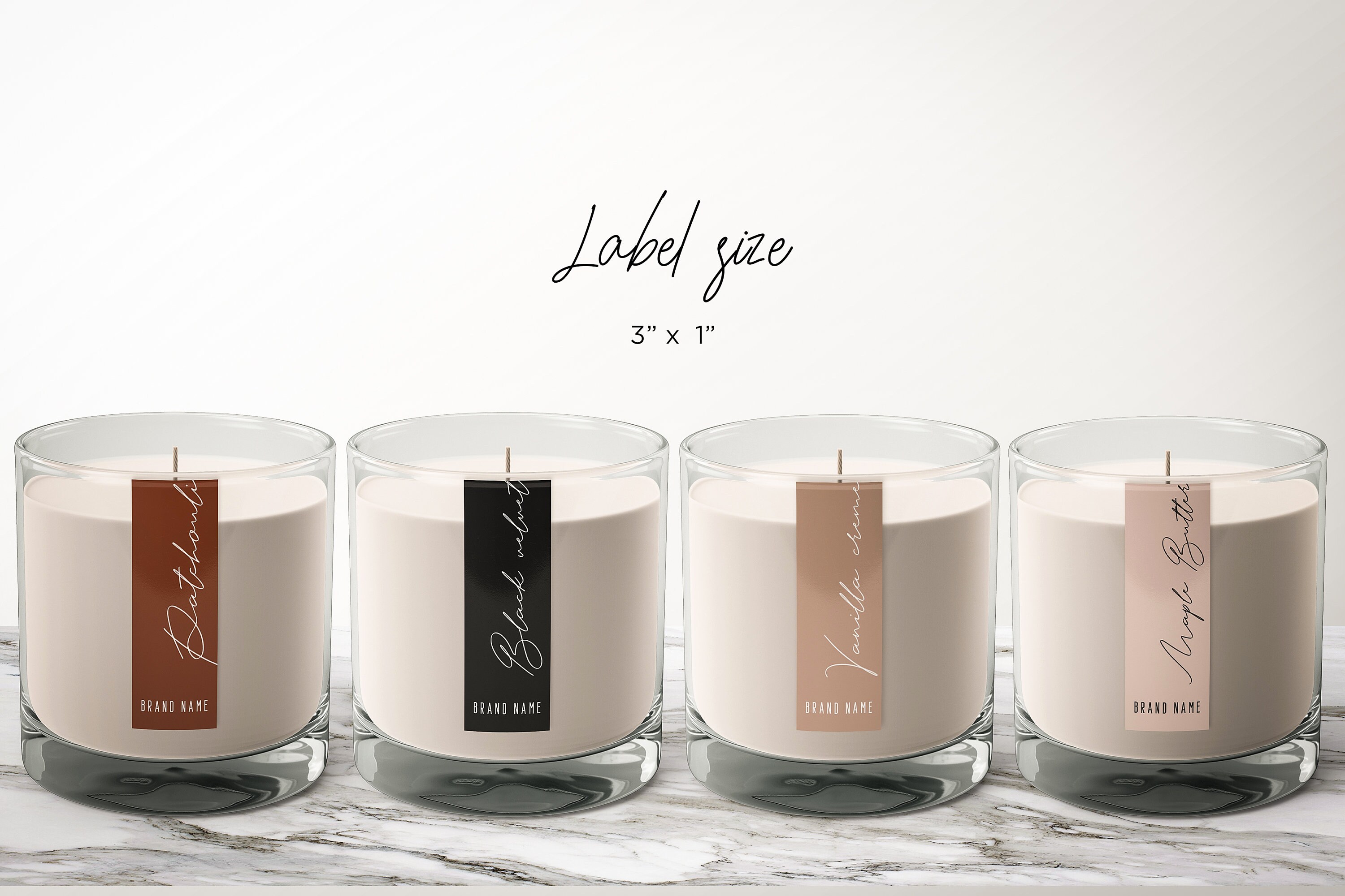 Minimalistic Vertical Candle Label 1 X 3 - Etsy