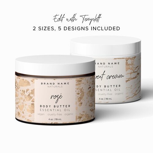 Editable Body Product Label DIY Body Butter Label Template - Etsy Editable Body Product Label DIY Body Butter Label Template - Etsy