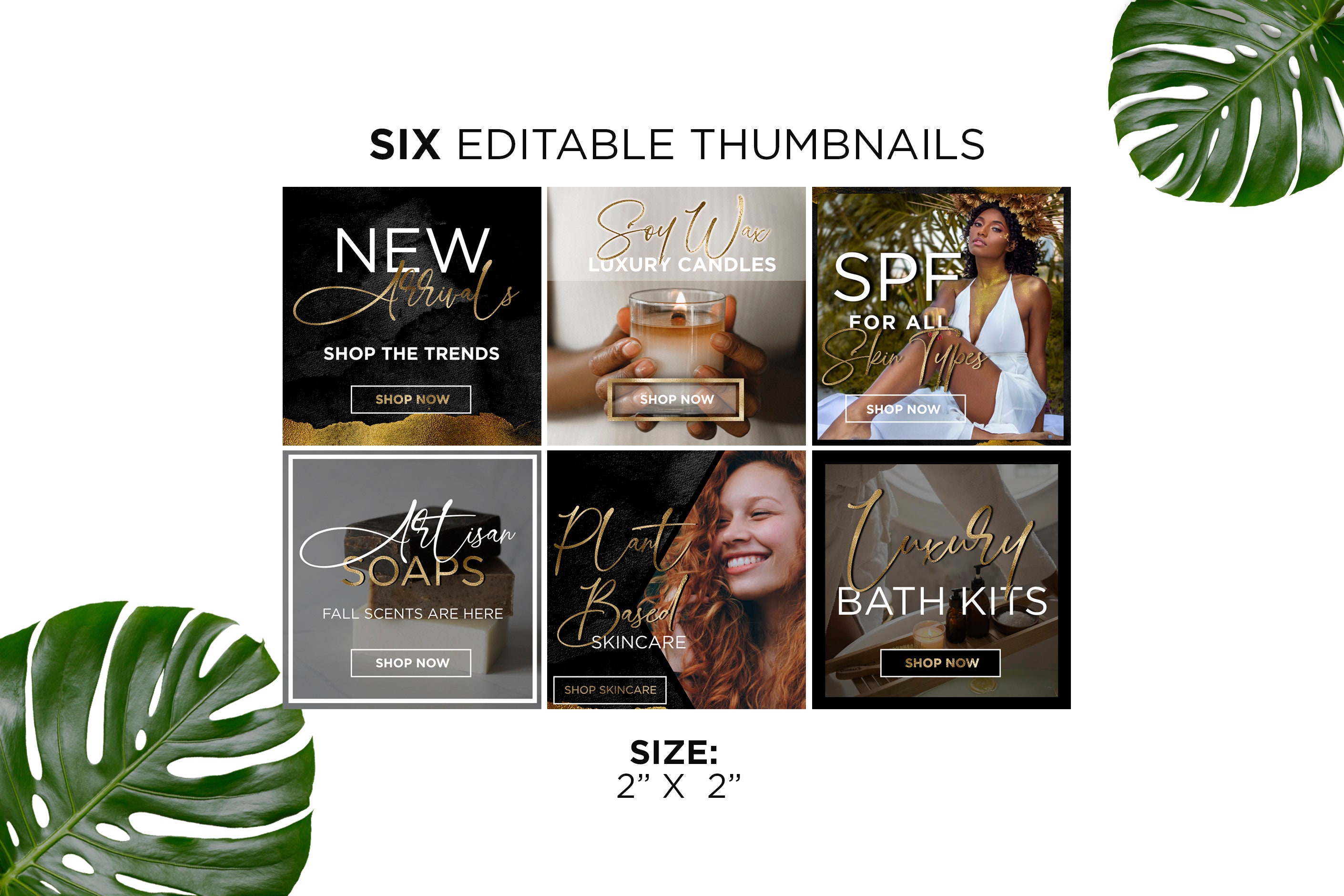 Website Banner Templates Editable Website Shopify Banners - Etsy