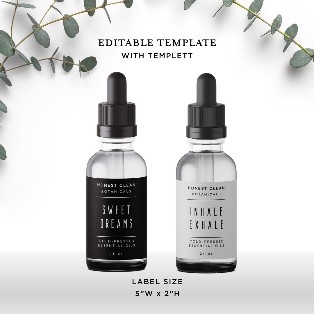 Modern Minimalistic Dropper Template Editable DIY Product - Etsy