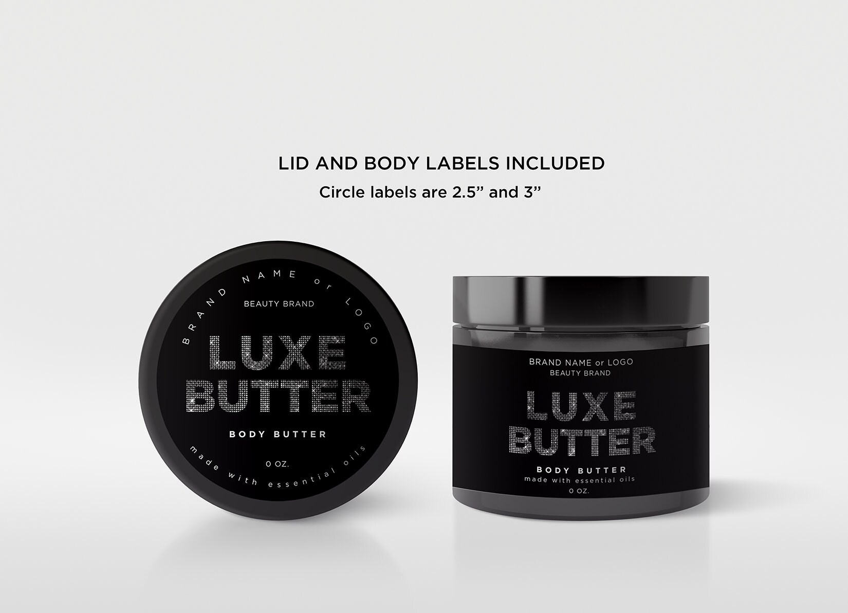 Editable Product Label Body Butter Label Body Product Jar | Etsy