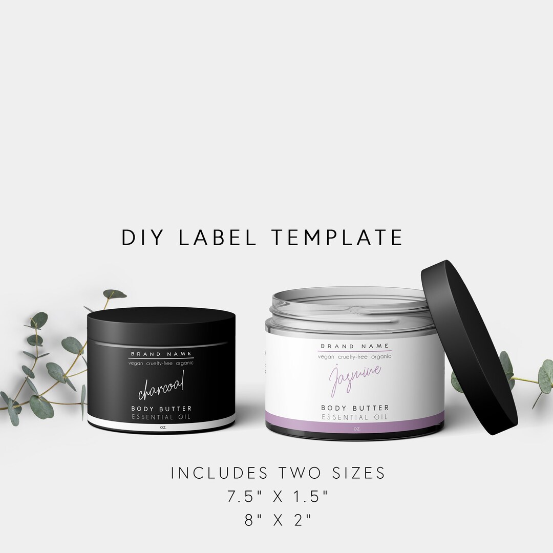 Body Product Label Customizable Beauty Label DIY Editable - Etsy