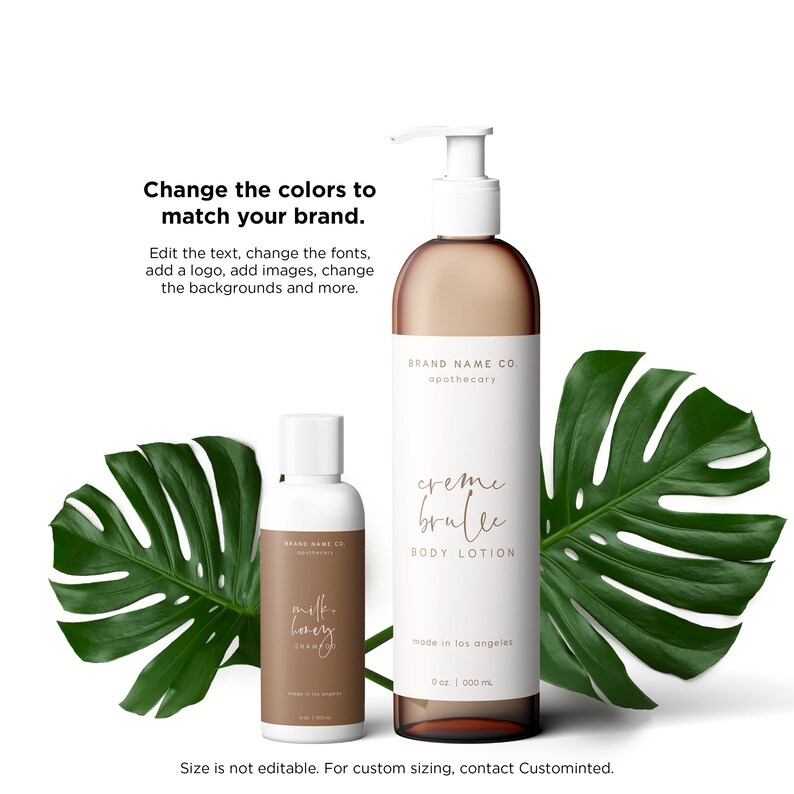 DIY Cosmo Round Label Templates Editable Product Labels Body - Etsy