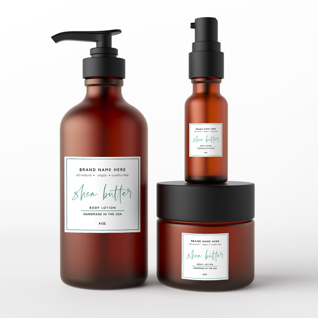 Body Product Label Customizable Beauty Label DIY - Etsy