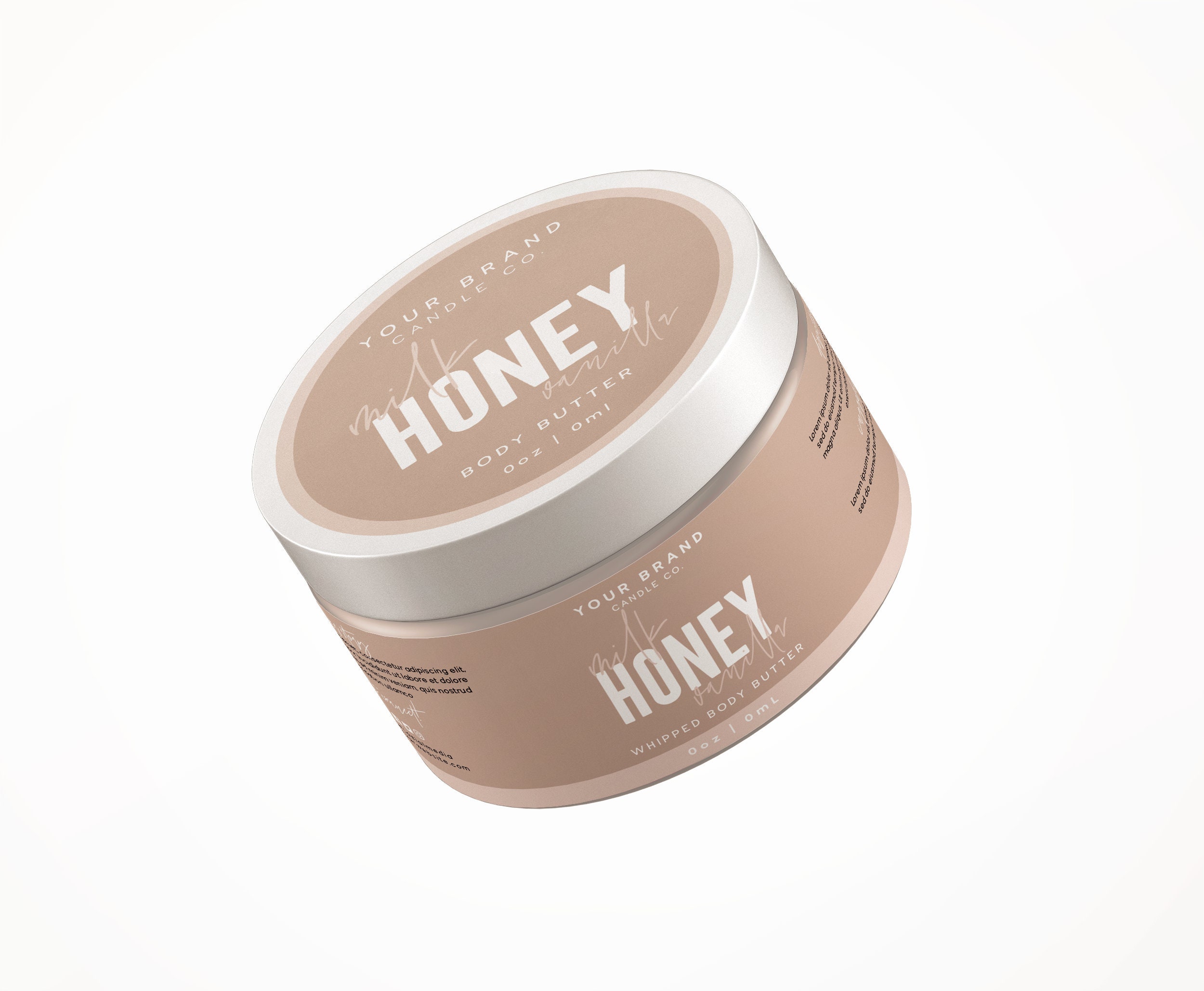 Editable Body Product Label DIY Wrap Around Jar Label Body - Etsy UK
