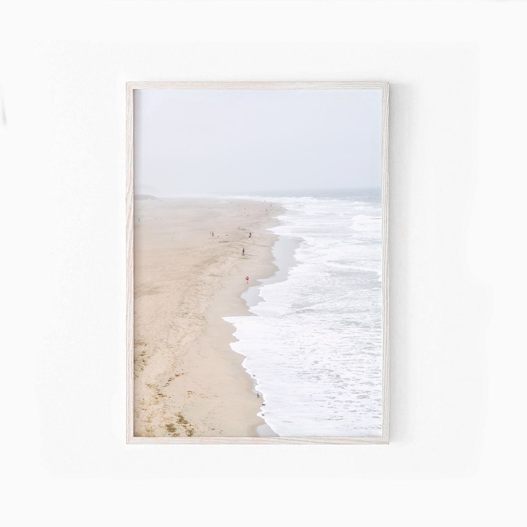 Beach Print, Beach Art, Coastal Beach Print, Sunset Art, Digital ...