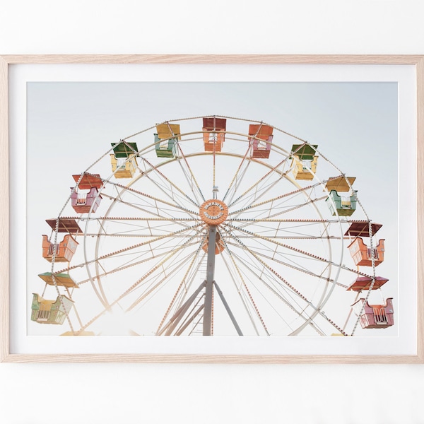 Ferris Wheel Print - Etsy