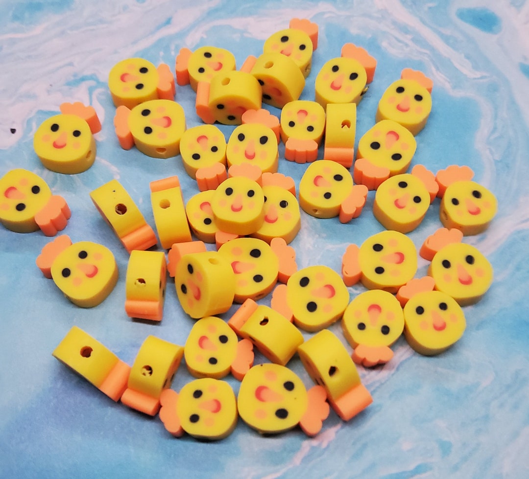 New Chicken Animal Polymer Clay Fimo Beads Round Coin 10mm-12mm - Etsy