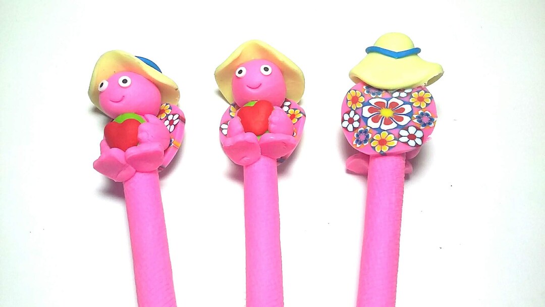 New Cute Turtle Pen Polymer Fimo Clay Pen - Etsy