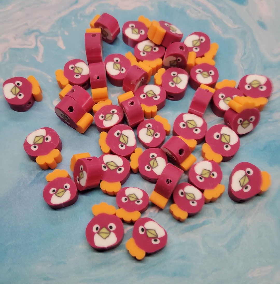 New Chicken Animal Polymer Clay Fimo Beads Round Coin 10mm-12mm - Etsy