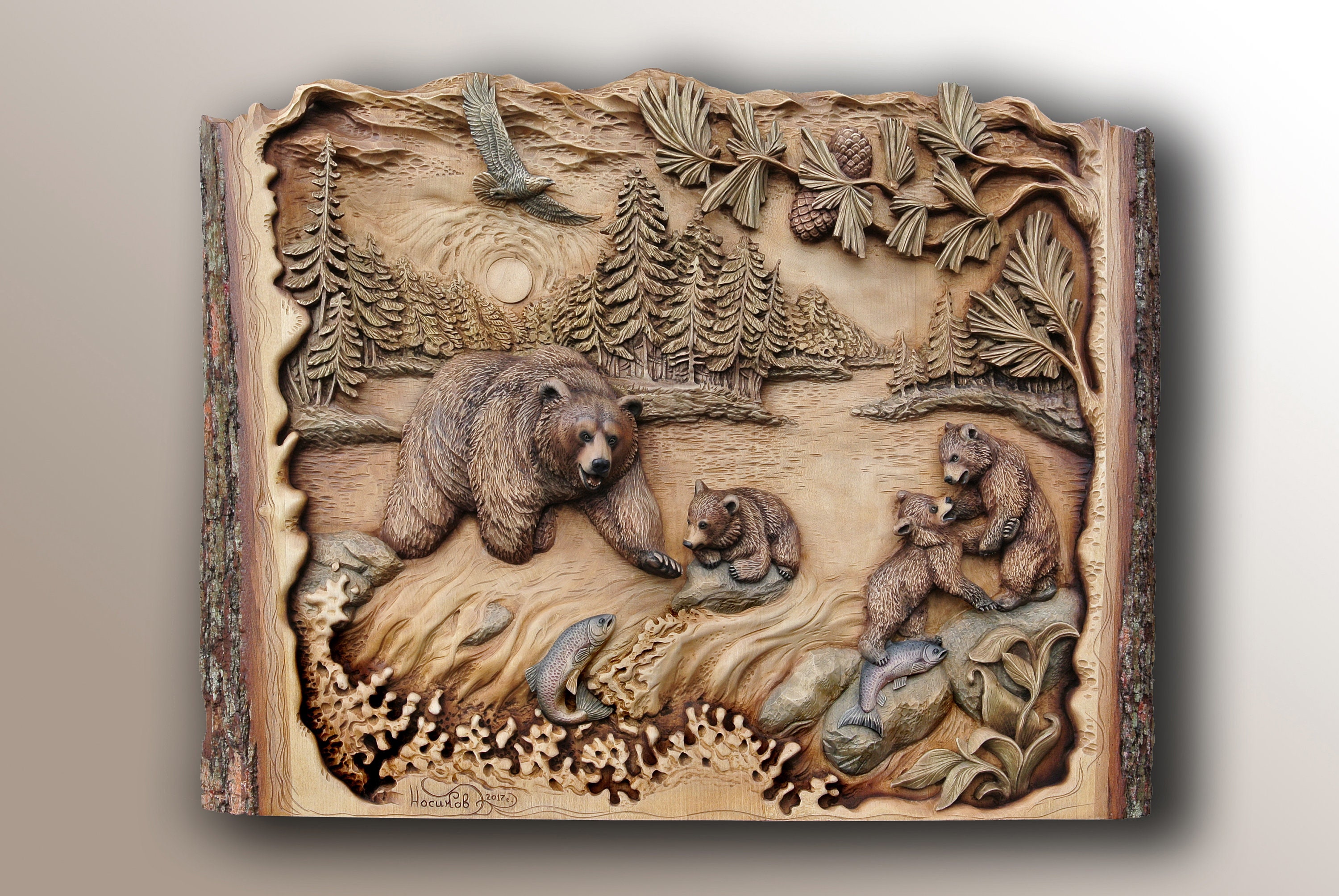 Hand Carved Wood Art - Etsy