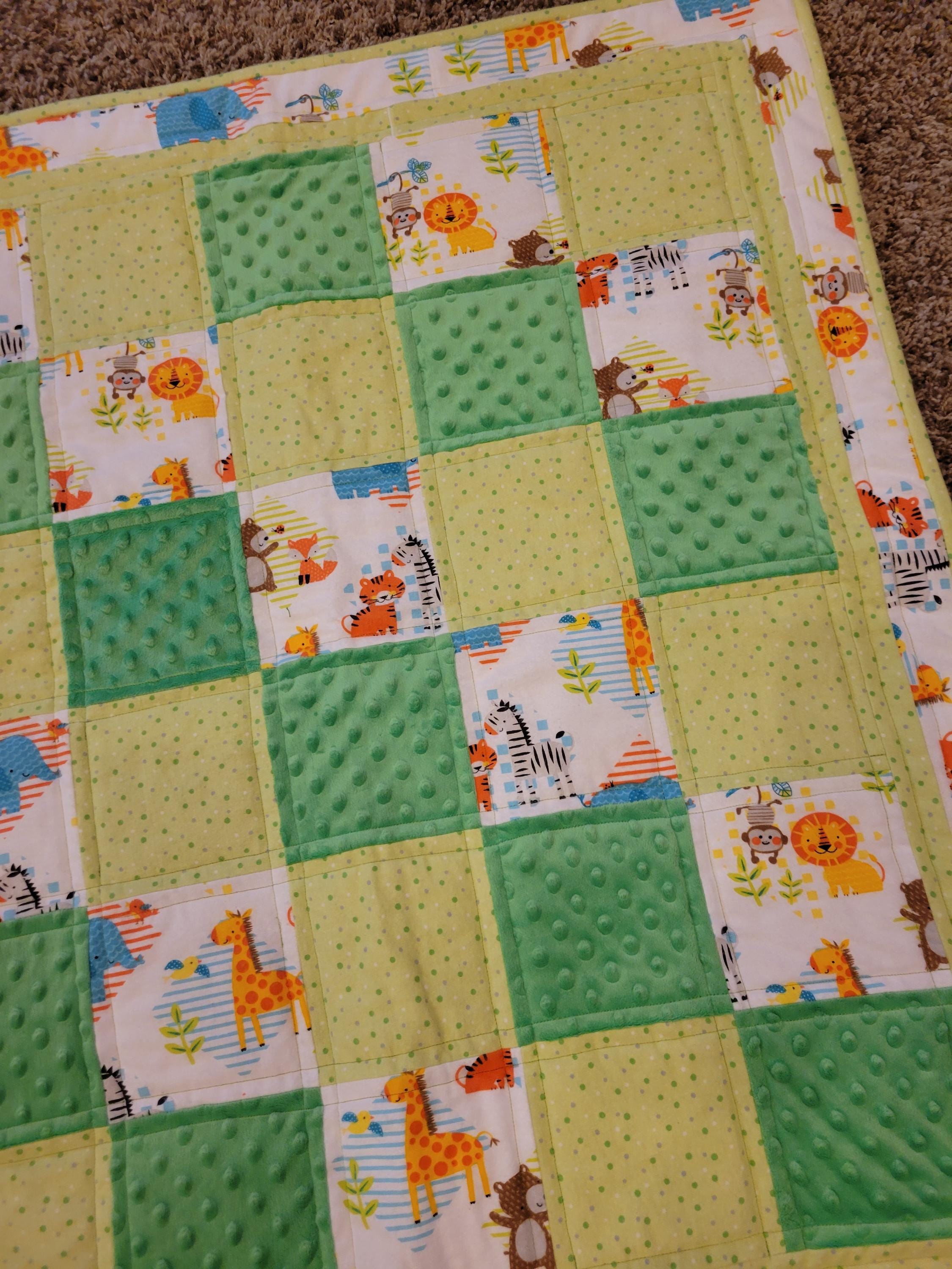 Handmade Baby Quilt Flannel & Minky - Etsy