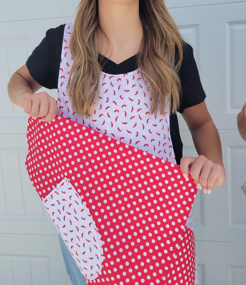 Women’s Reversible Japanese Style 2 in 1 Cross Back Apron L/XL - Etsy