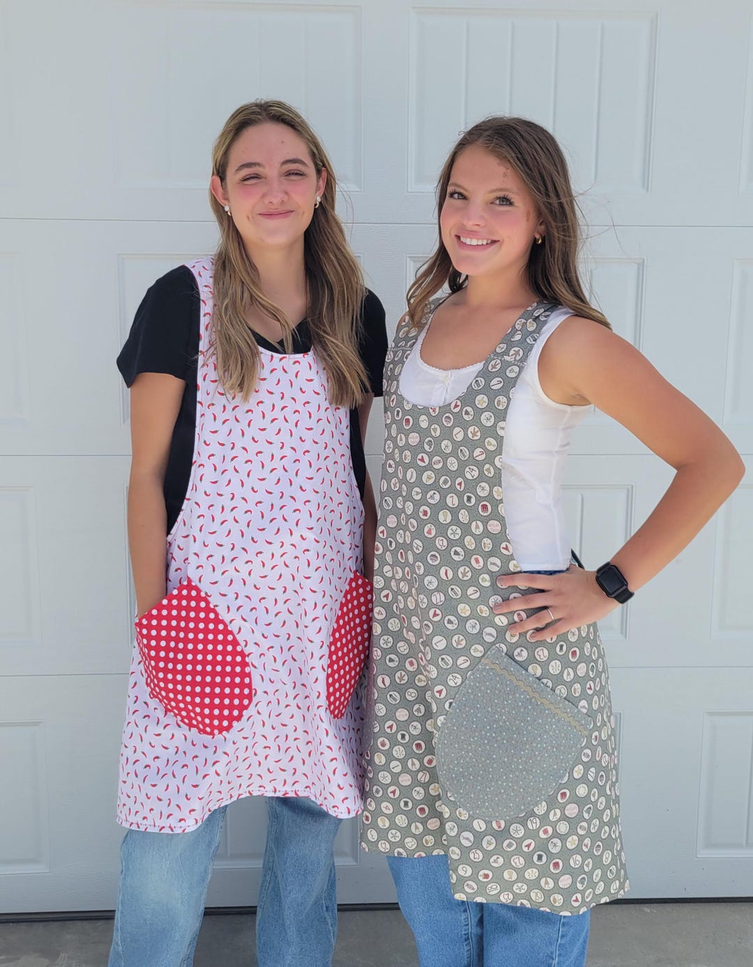 Women’s Reversible Japanese Style 2 in 1 Cross Back Apron L/XL - Etsy