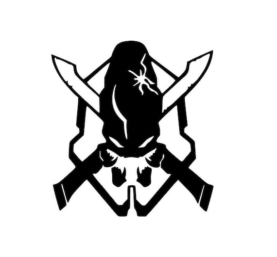 Halo Legendary Symbol Black And White