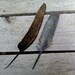 Forged Feathers a Gift for Writers Journalists Poets Wood and Metal ...