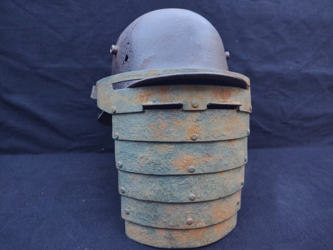 Stahlhelm Face Plate for German M16 M17 Helmet Realistic Repro Trench ...
