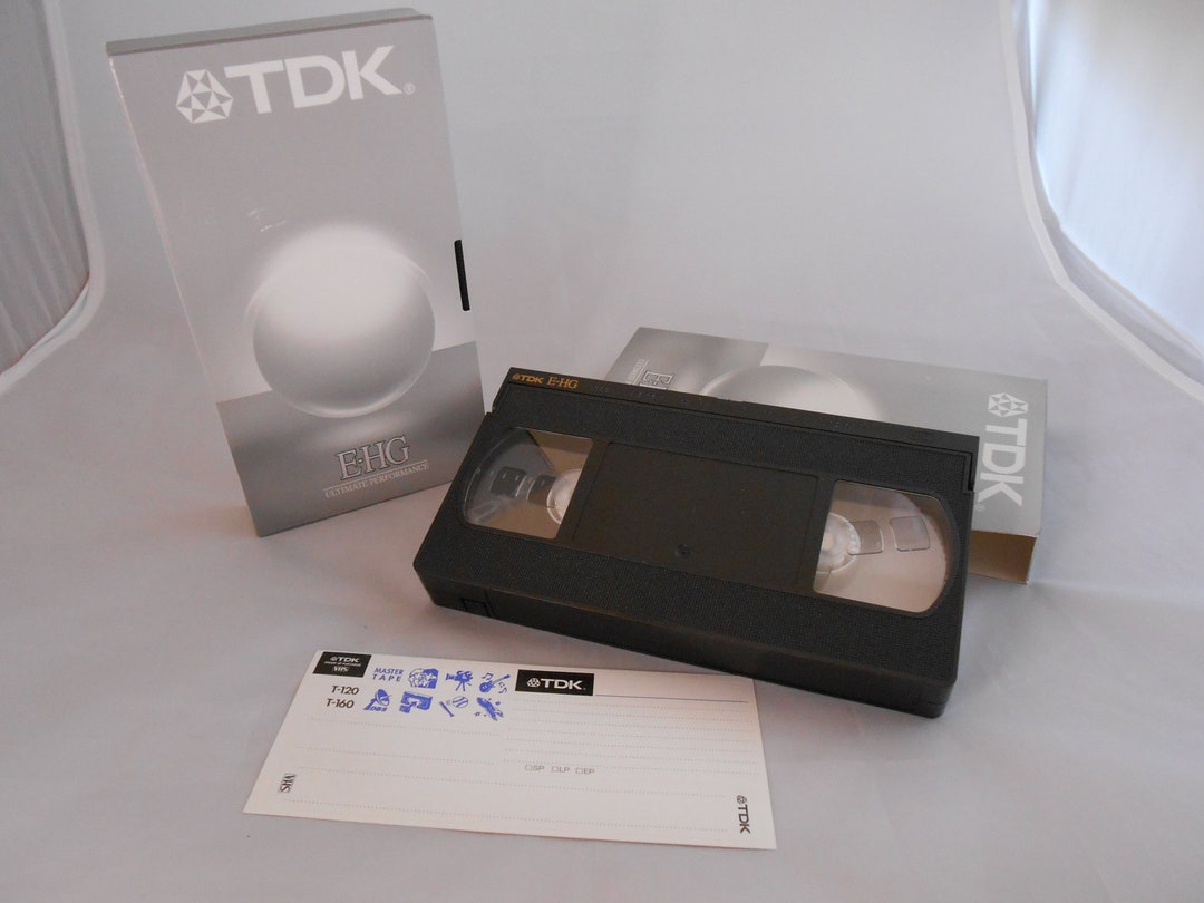 VHS Tapes, TDK, Lot of 2, New and Unsealed, E-HG Ultimate Performance, 6 Hours - Etsy
