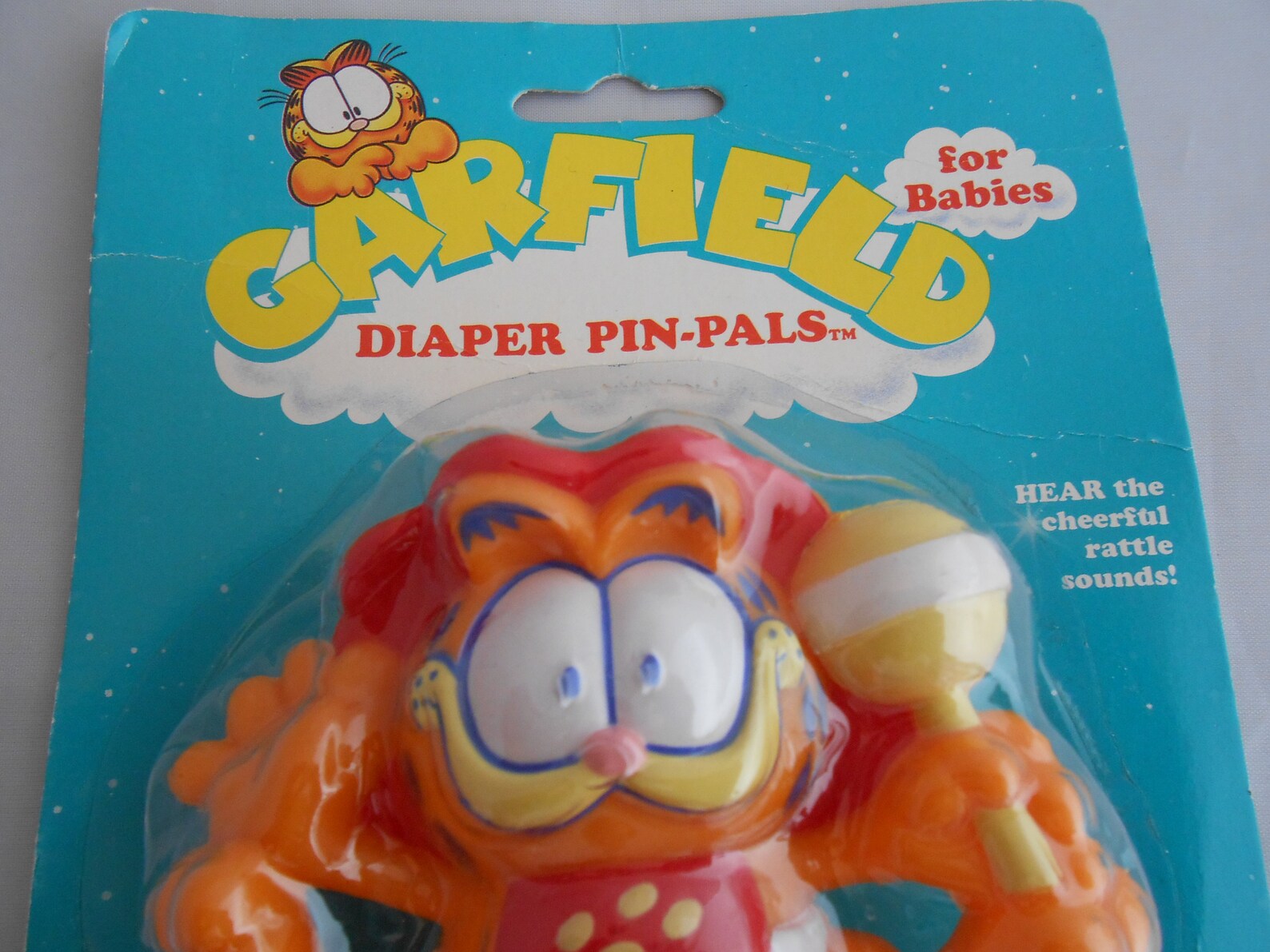 Vintage Garfield Diaper Pin-pals Rattle NIB Remco Baby | Etsy